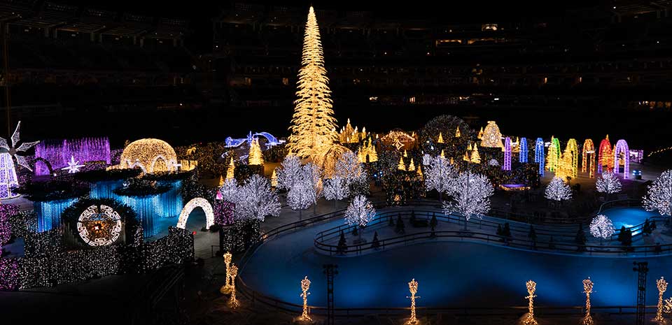 Las Vegas Christmas Displays Christmas Lights Tour Las Vegas Strip